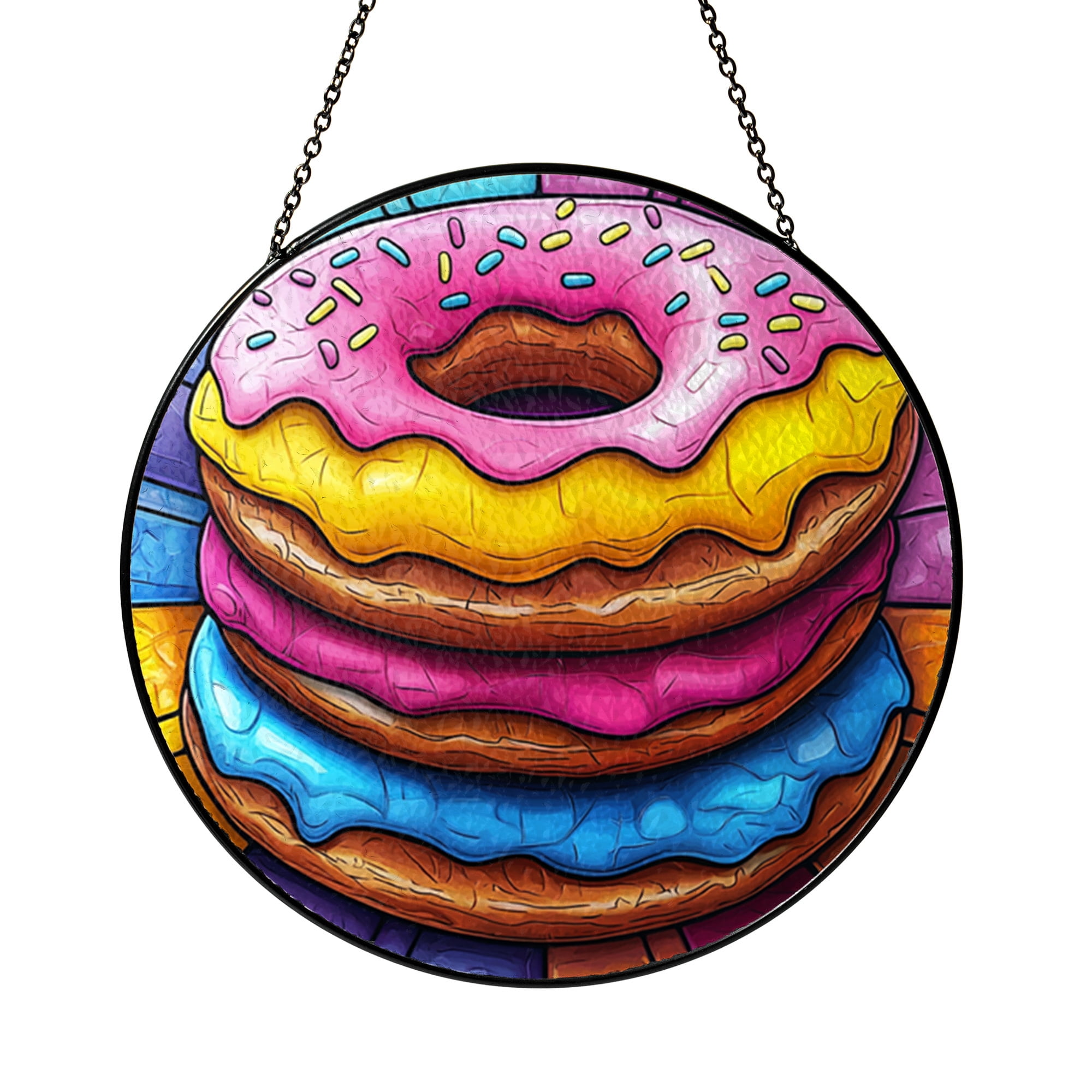 Sweet Pastry Sun Catcher Glass Window Hanging Cute Food Accent ...