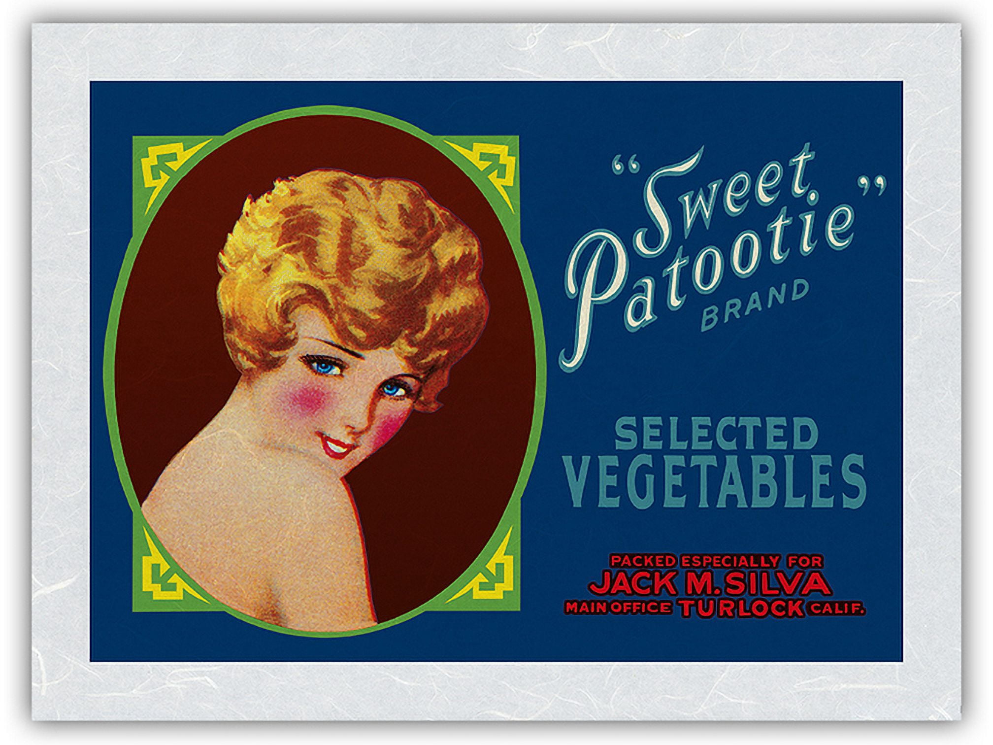 Sweet Patootie Brand Selected Vegetables - Vintage Fruit Crate Label c ...