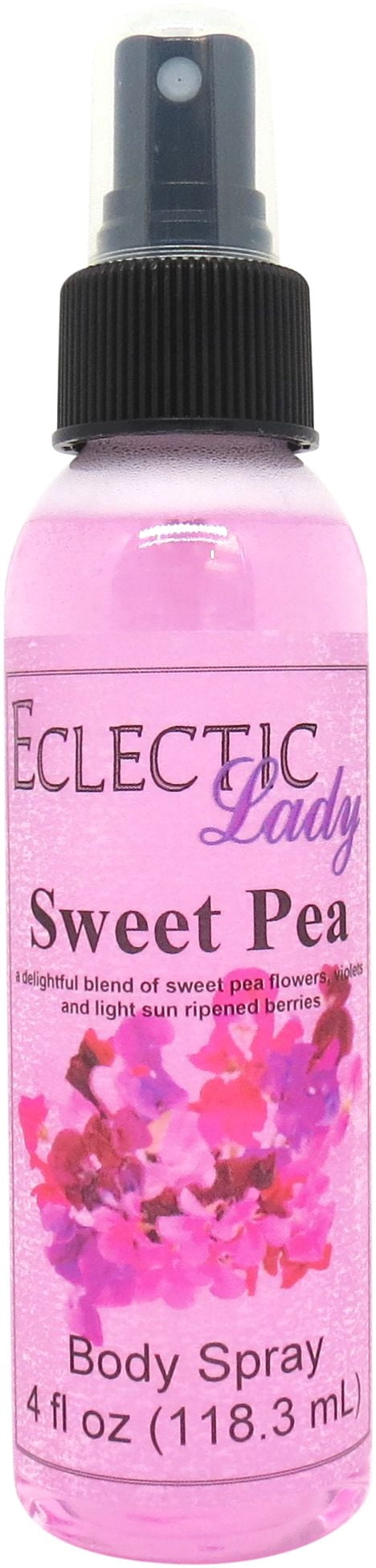Sweet Pea Body Spray, Eclectic Lady, Hydrating Mist, Unisex, 4 oz ...