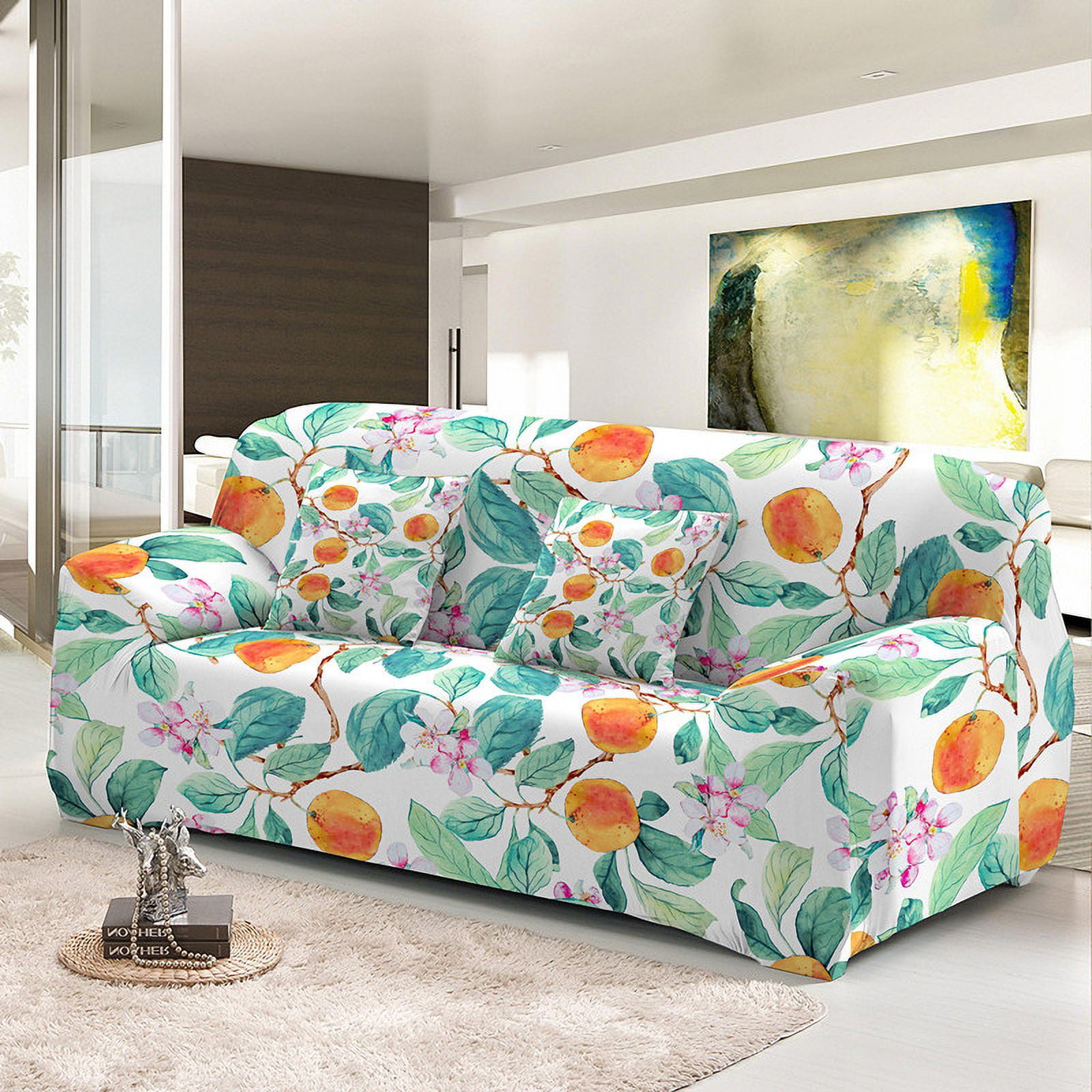 Sweet Peach Pattern Sofa Cover Sectional Corner Cartoon Couch Covers 1 ...