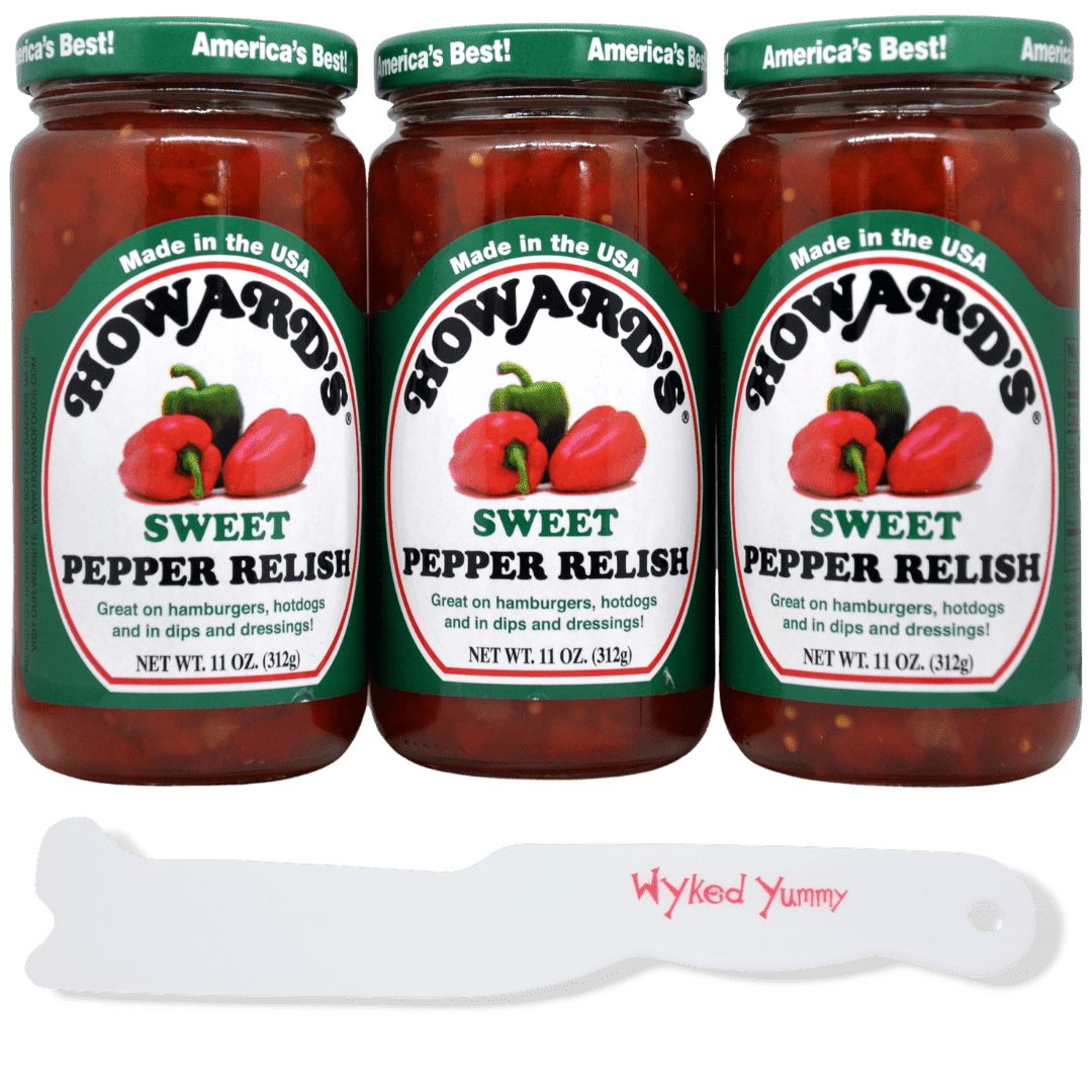 Wyked Yummy Sweet Pepper Relish, 11 oz Jar, Use for Dip, Sandwich ...