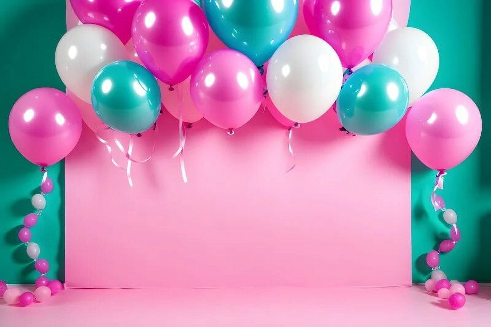Sweet Pink Balloons Birthday Scence Photo Backdrop Baby Shower Party ...