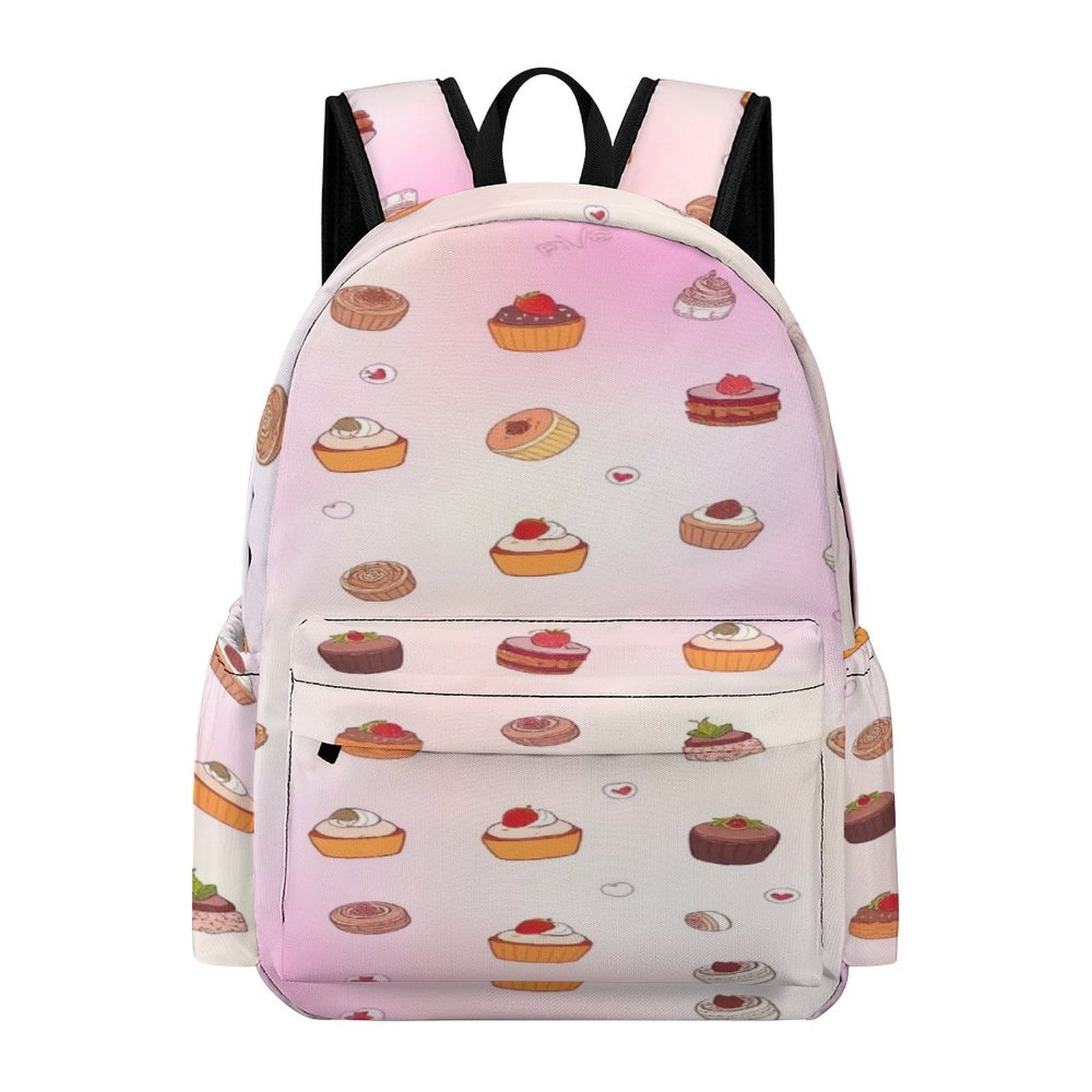 Sweet Pink Pastries Backpack School Bags for Teenagers Students Laptop ...