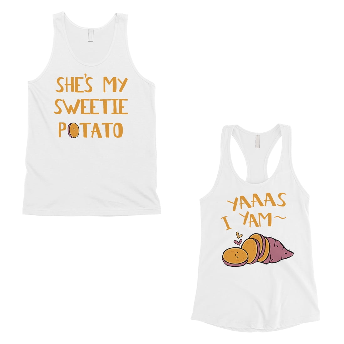 Sweet Potato Yam Matching Couple Tank Tops Funny Anniversary Gift ...