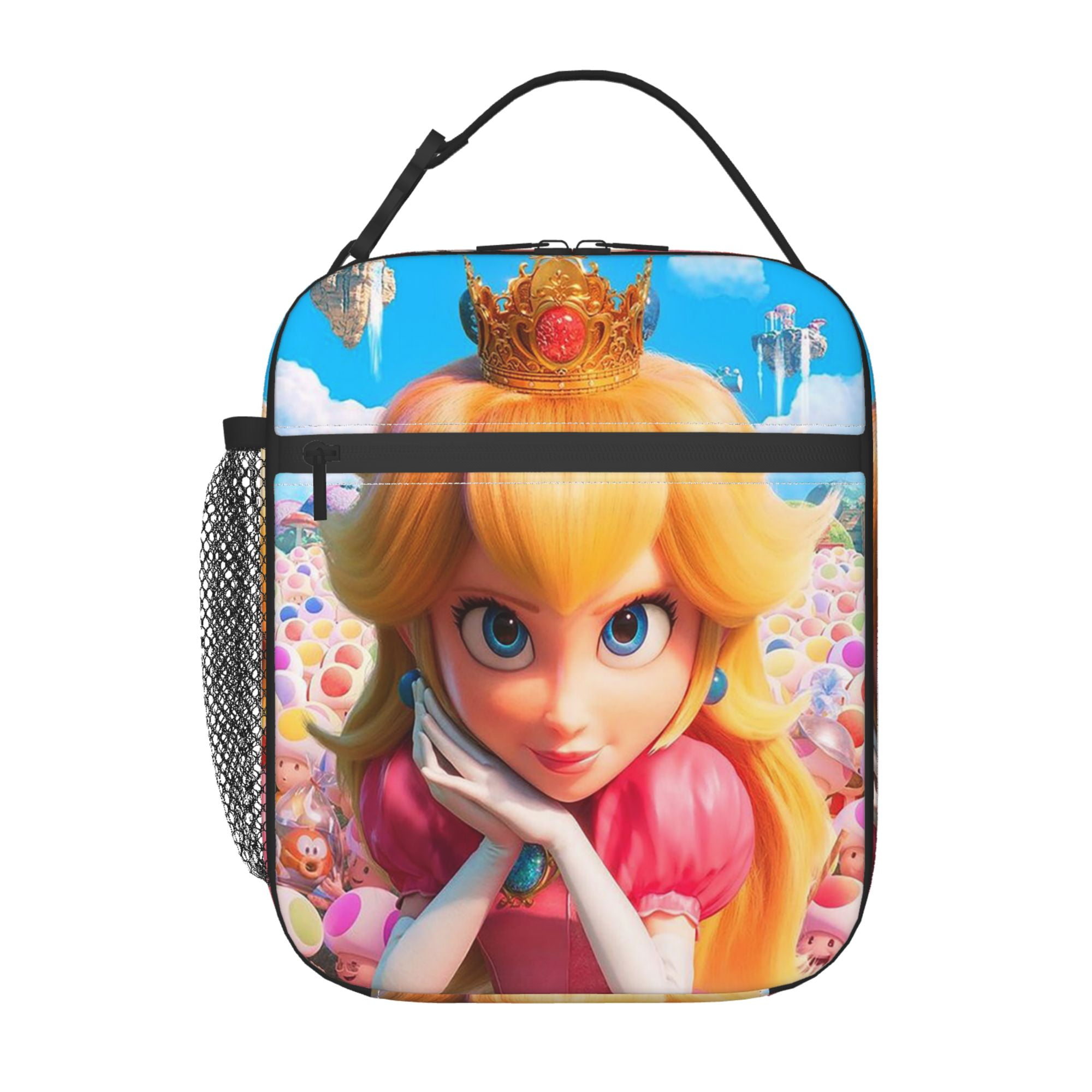Sweet Princess Peach Lunch Bag Large Capacity Lunch Box Reusable ...