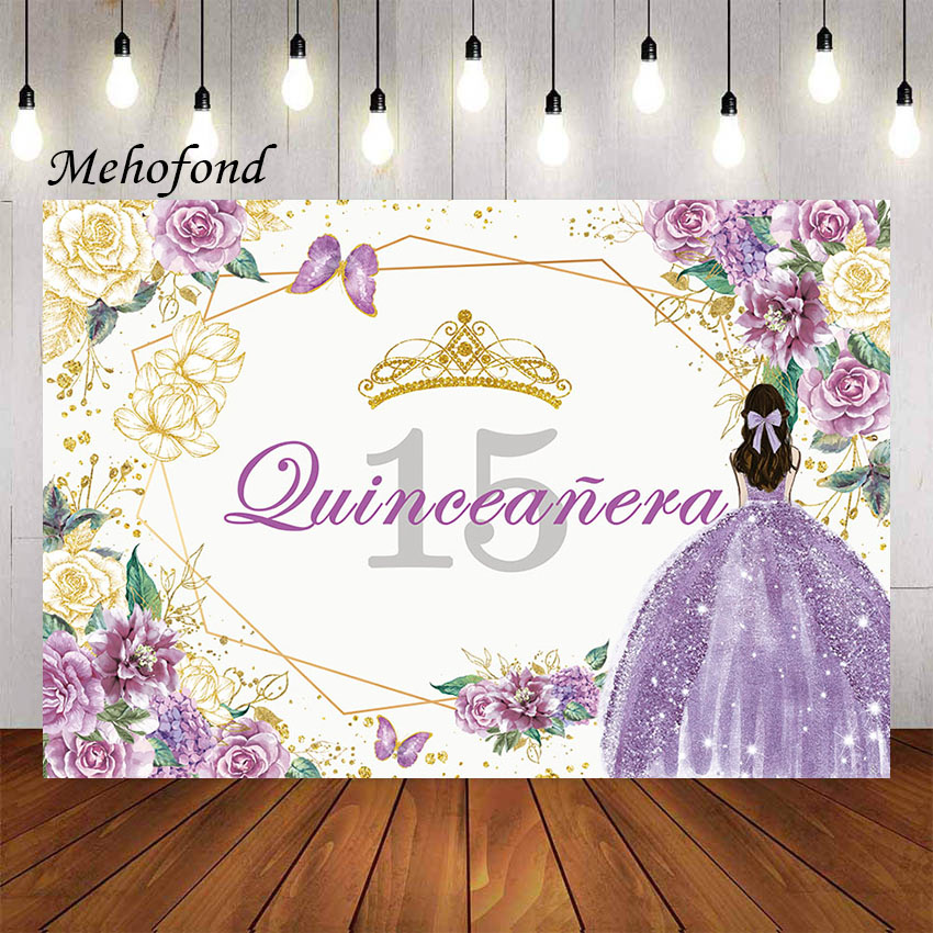 Sweet Quinceanera 15 Quince Años Floral Princess Girl Birthday Party r ...