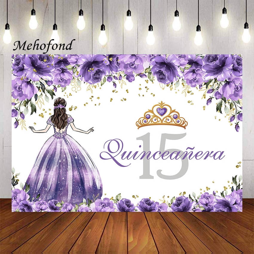 Sweet Quinceanera 15 Quince Años Floral Princess Girl Birthday Party r ...