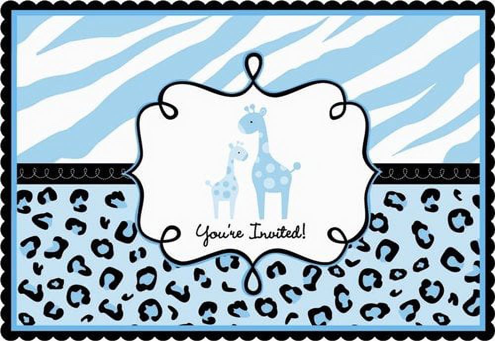 Sweet Safari Boy Invitations w/ Env. (20ct) - Walmart.com