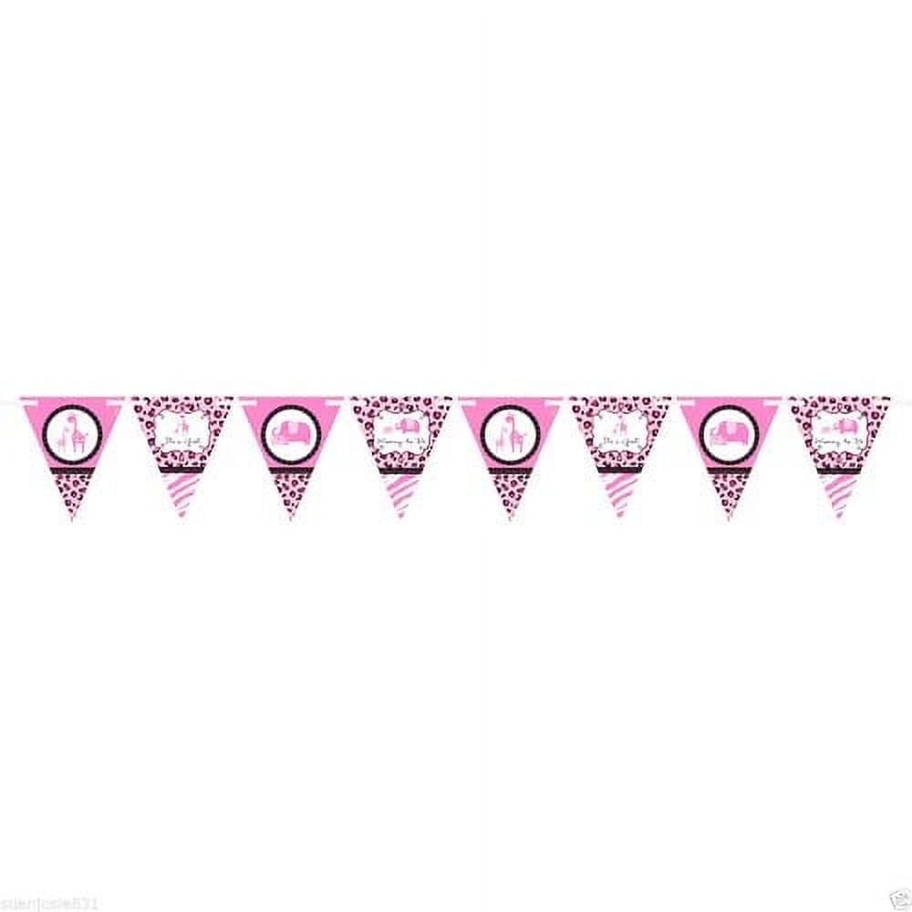 Sweet Safari Girl Pennant Banner Kit (1ct) - Walmart.com