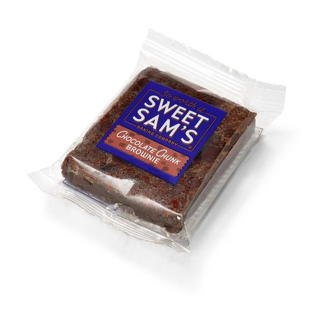 Sweet Sams Chocolate Chunk Brownie Dessert Bar -- 12 per case - Walmart.com