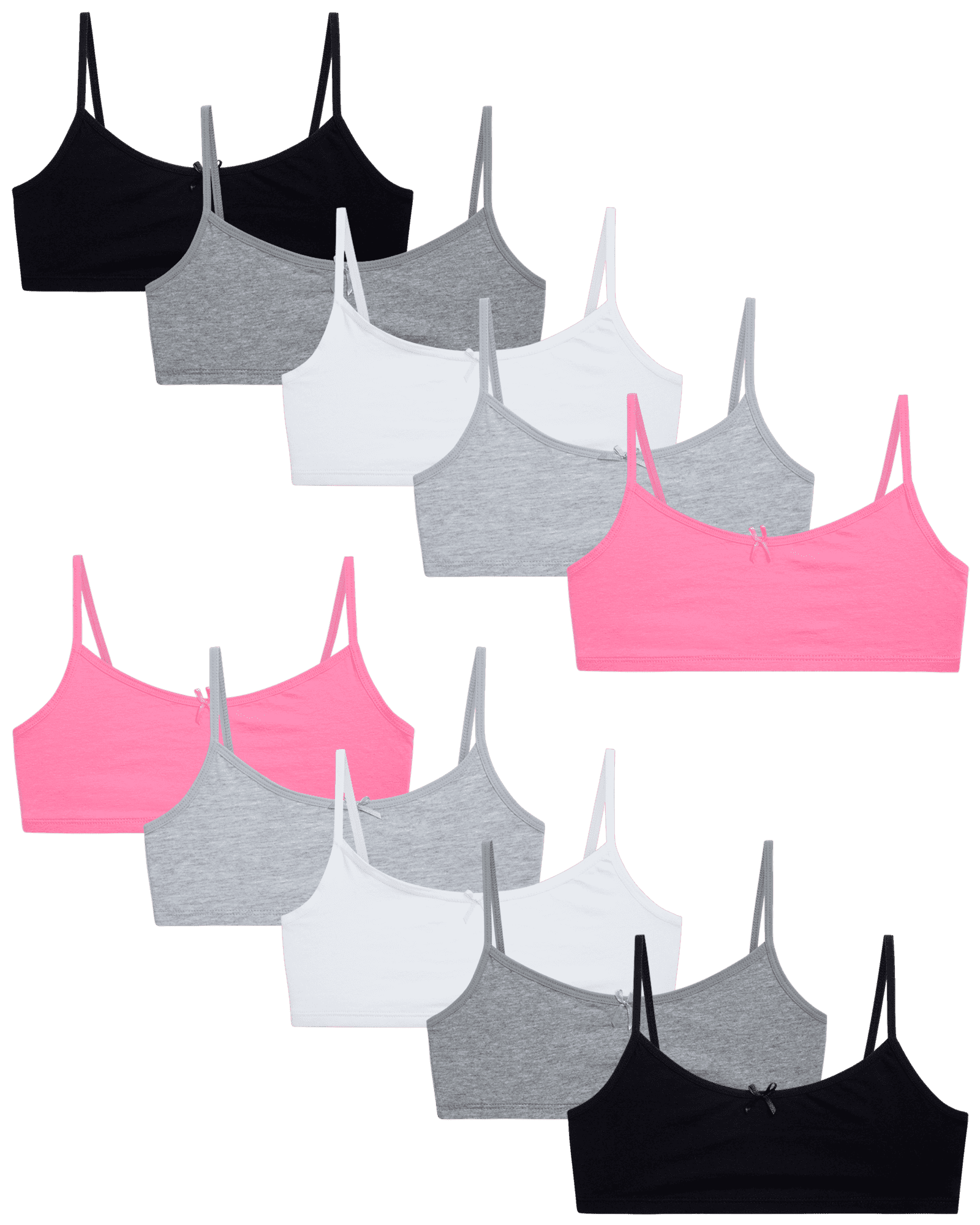 Sweet N Sassy Girls Cotton Spandex Cami Training Bra, Unpadded ...