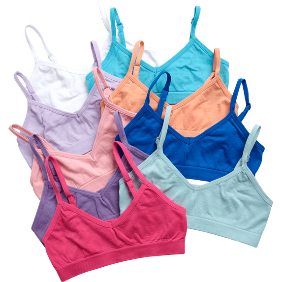 Sweet & Sassy Girls Seamless Training Bra 9-Pack - Comfortable ...