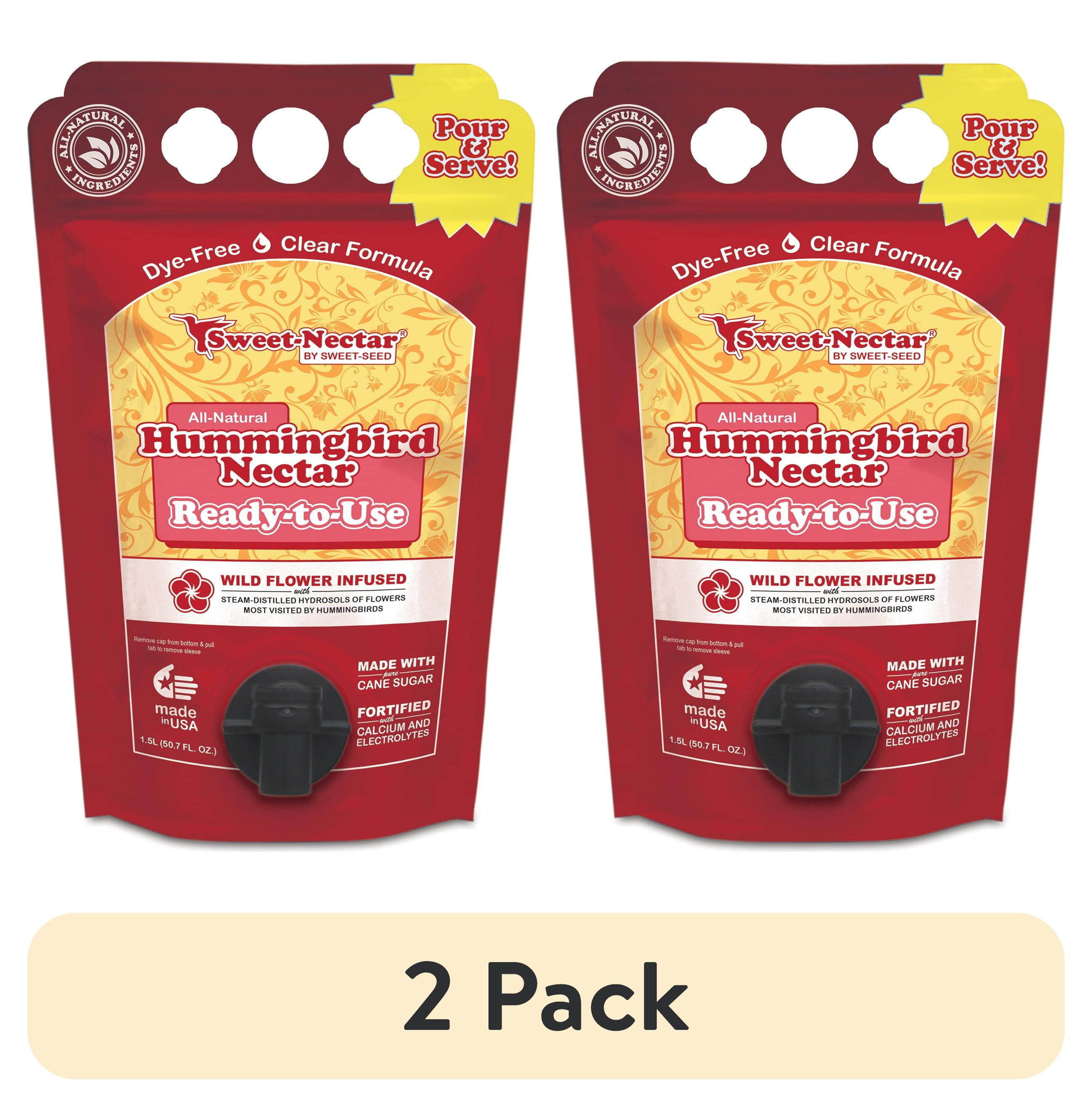 (2 pack) Sweet-Seed Sweet-Nectar® Ready-to-Use Hummingbird Nectar, Dye ...