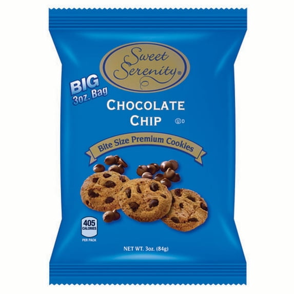 Sweet Serenity Bulk Chocolate Chip Cookies, 3 Oz, 48 Count - Walmart.com