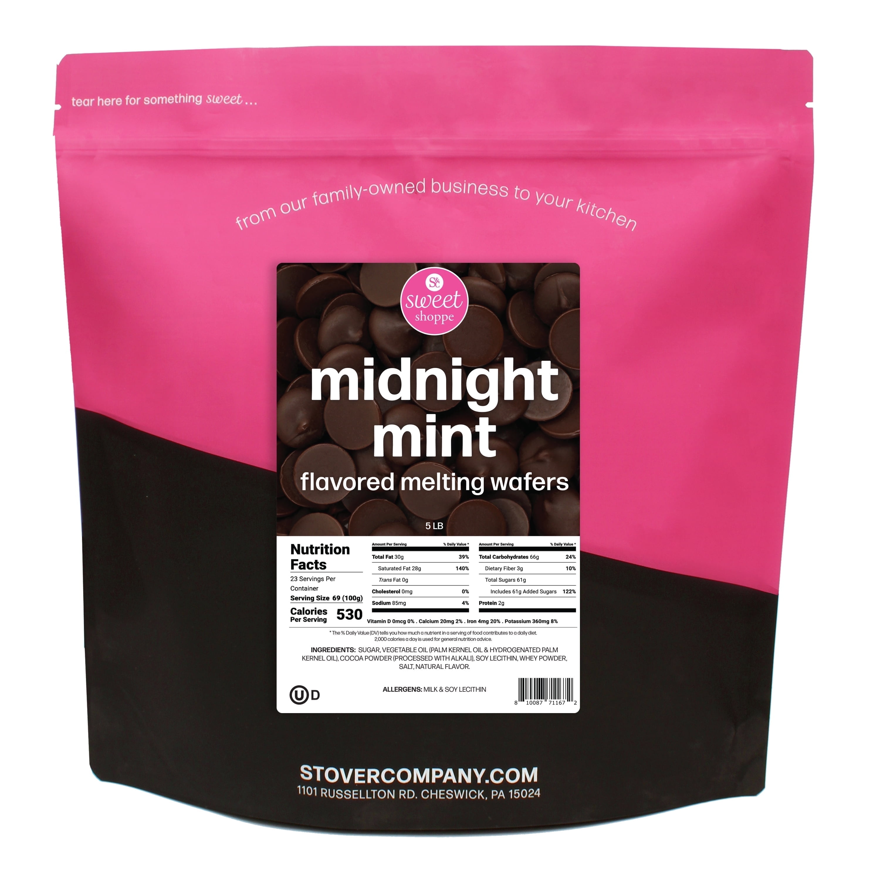 Sweet Shoppe Midnight Mint Flavored Melting Wafers, 5 lbs - Walmart.com