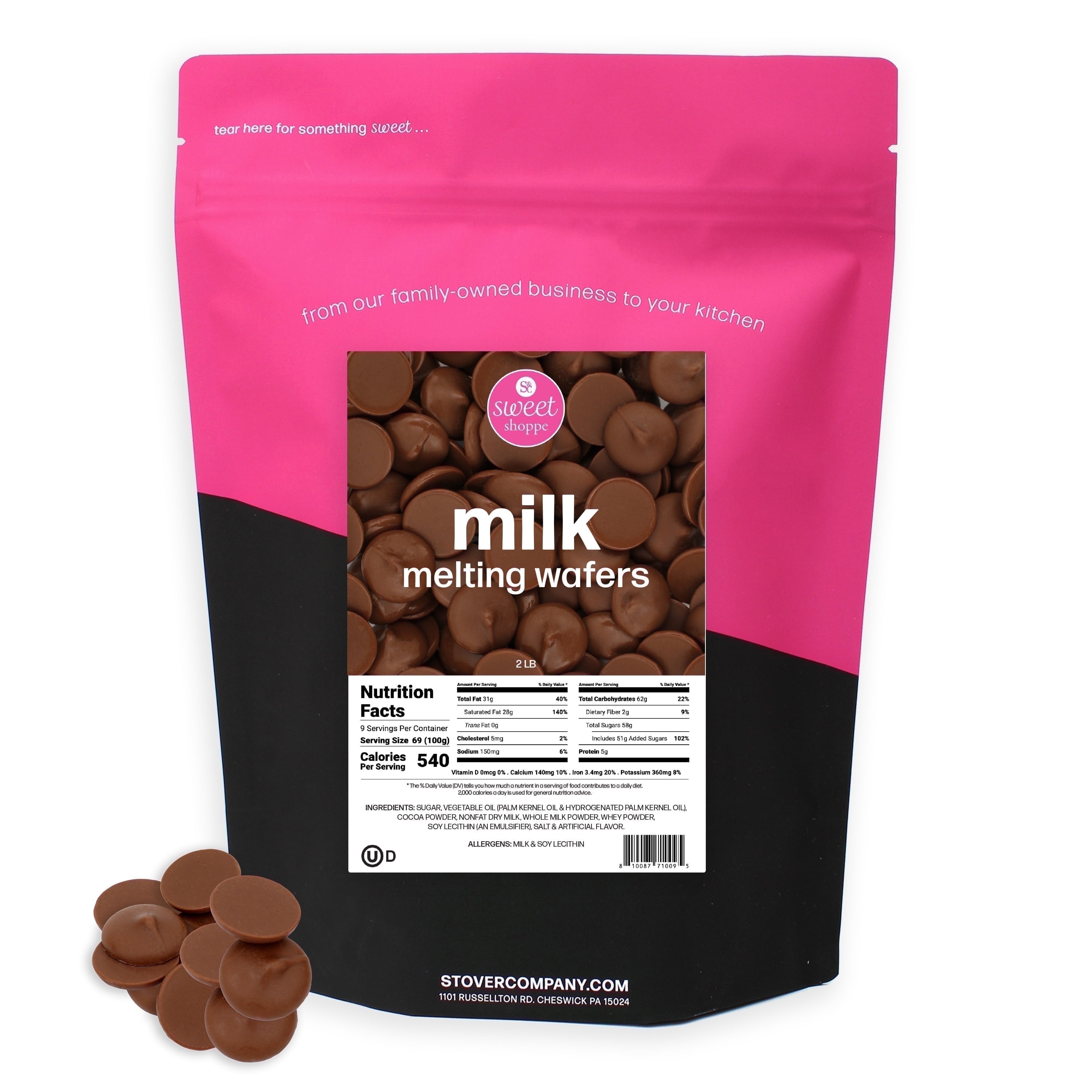 Sweet Shoppe Milk Chocolate Flavored Melting Wafers, 2 lbs - Walmart.com