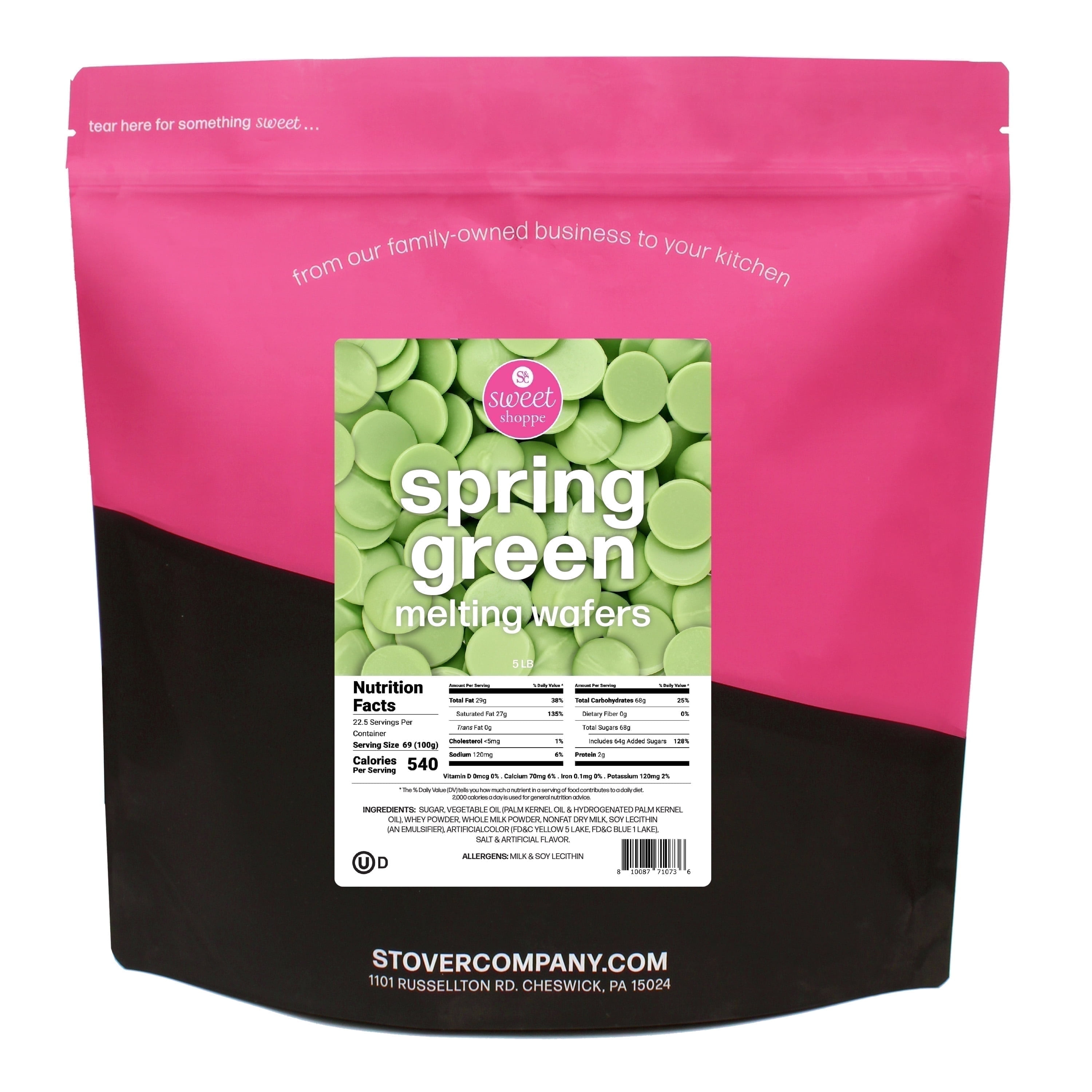 Sweet Shoppe Spring Green Colored Melting Wafers, 5 lbs - Walmart.com