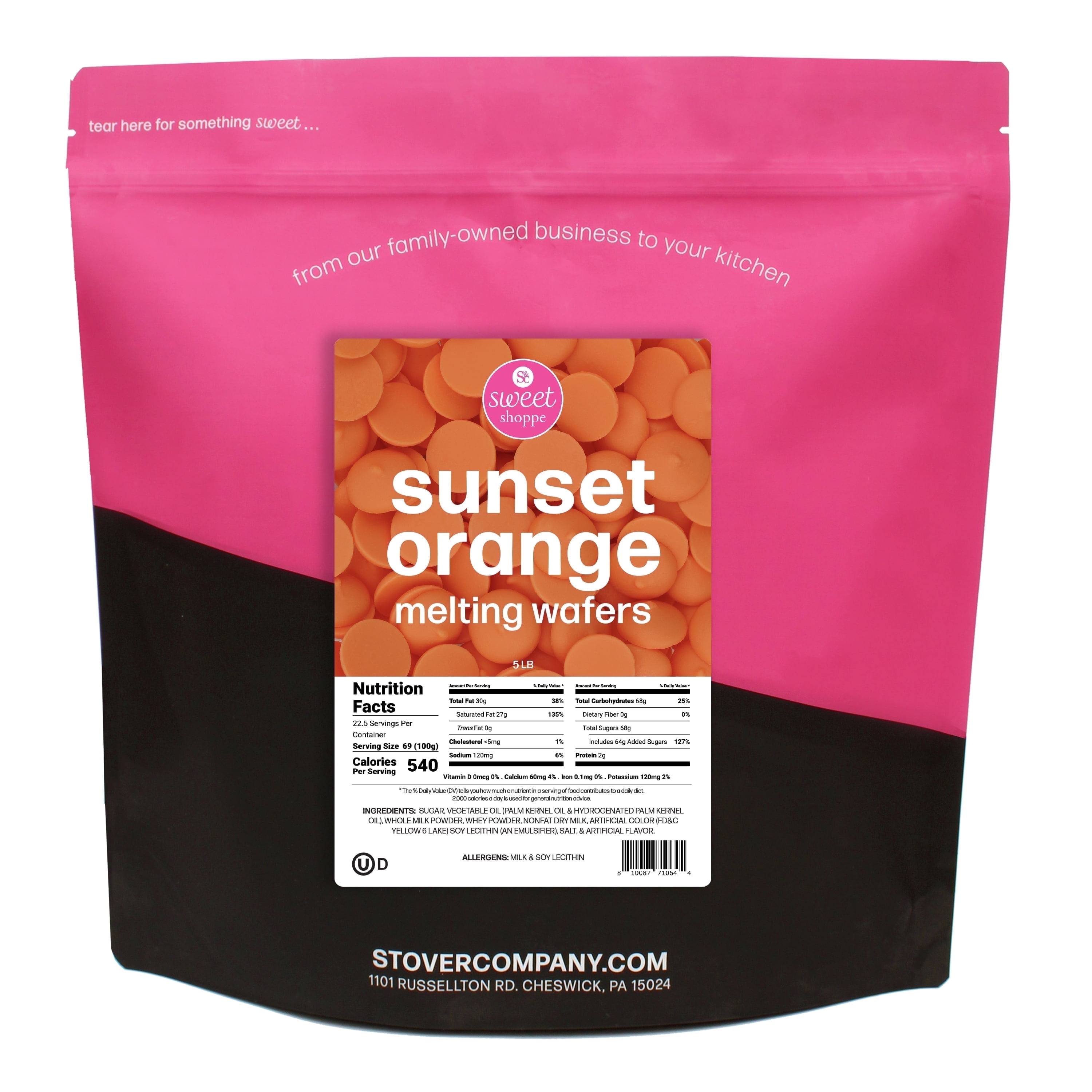 Sweet Shoppe Sunset Orange Melting Wafers, 5 lbs - Walmart.com