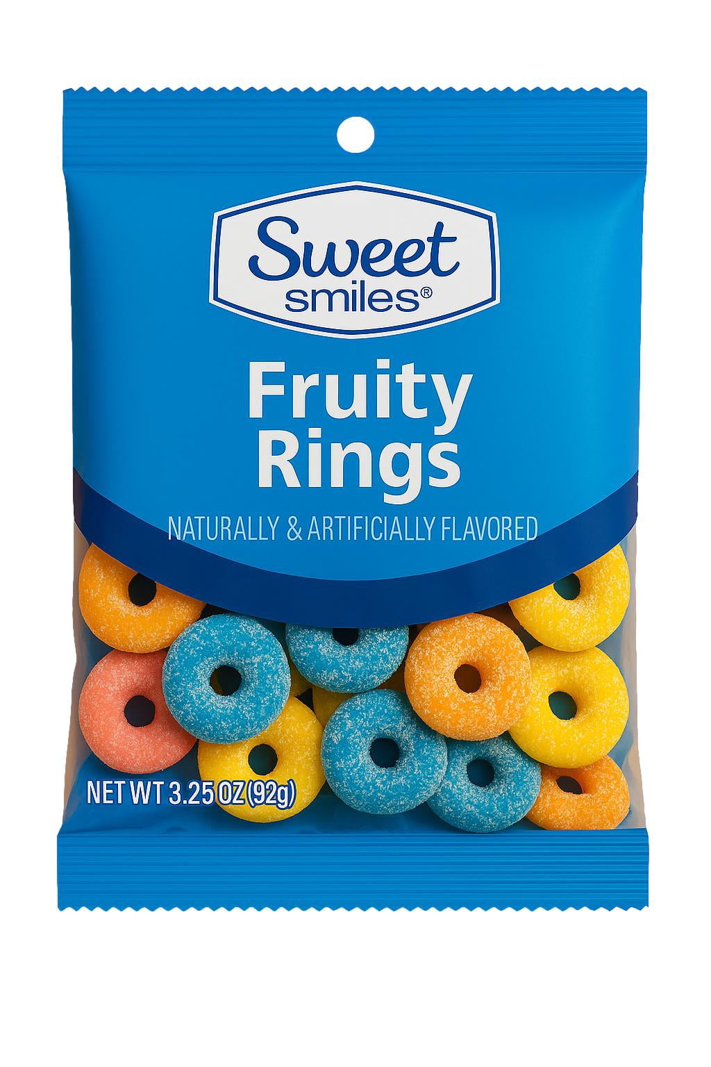 Sweet Smiles Fruity Rings Gummy Candy, 3.25 oz Bag - Walmart.com