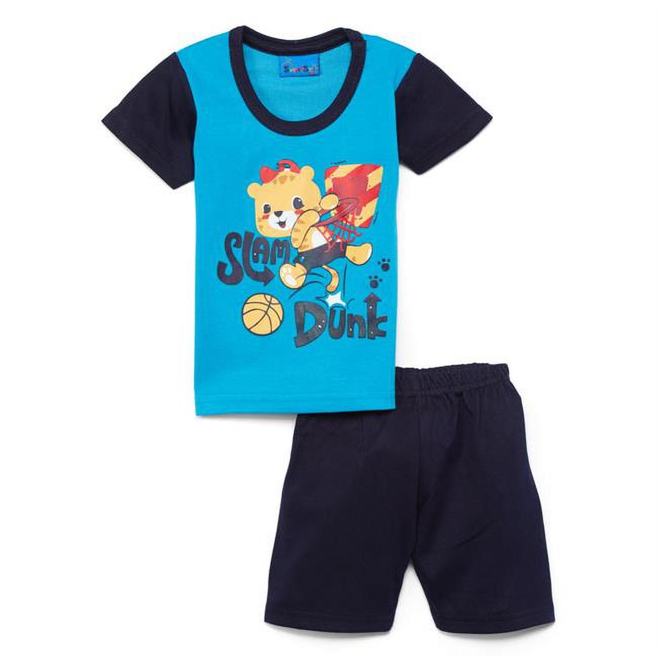 Sweet & Soft 2337978 Blue & Red Baby Boy Slam Dunk Top & Short Set, 3-9 ...
