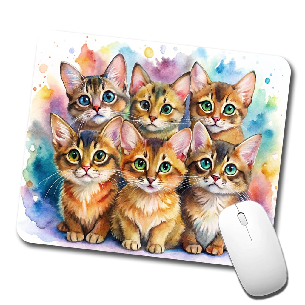 Sweet Somali Cats Mouse Pad Low Profile Gaming Mat - Walmart.com