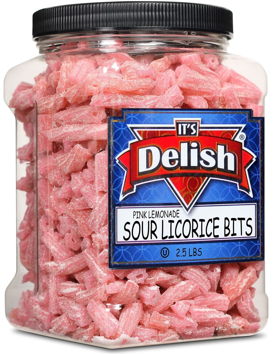 Sweet & Sour Pink Lemonade Licorice Bits by Its Delish, 2.5 LBS 40 Oz ...