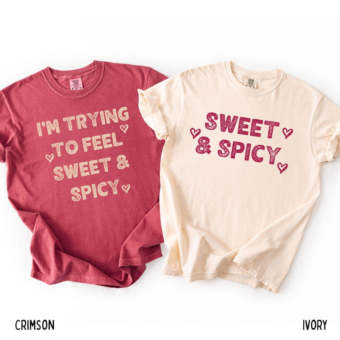 Sweet & Spicy Couples Valentine Shirts – Comfort Colors Matching ...