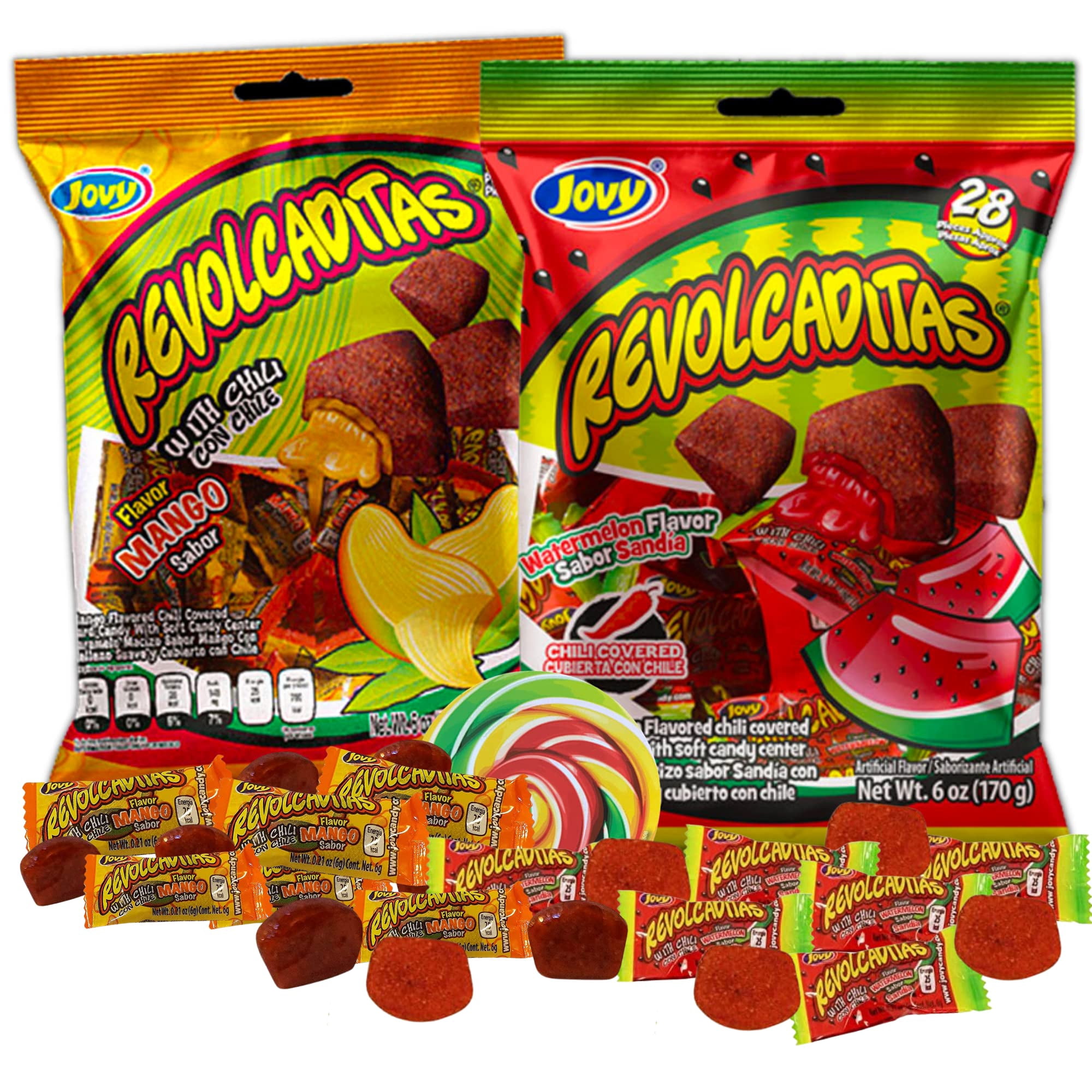 Sweet and Spicy Hard CI30 Candies Covered in Watermelon and Mango ...