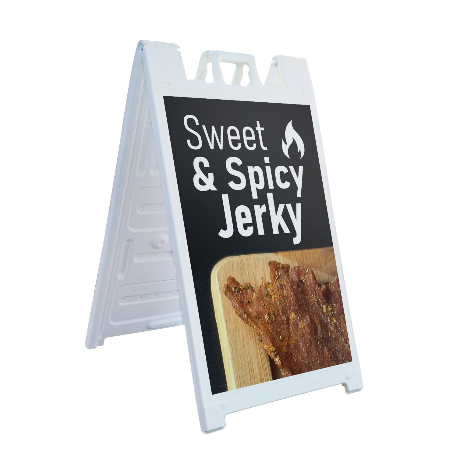 Sweet and Spicy Jerky 24" x 36" Double Sided A-Frame Sidewalk Sign ...