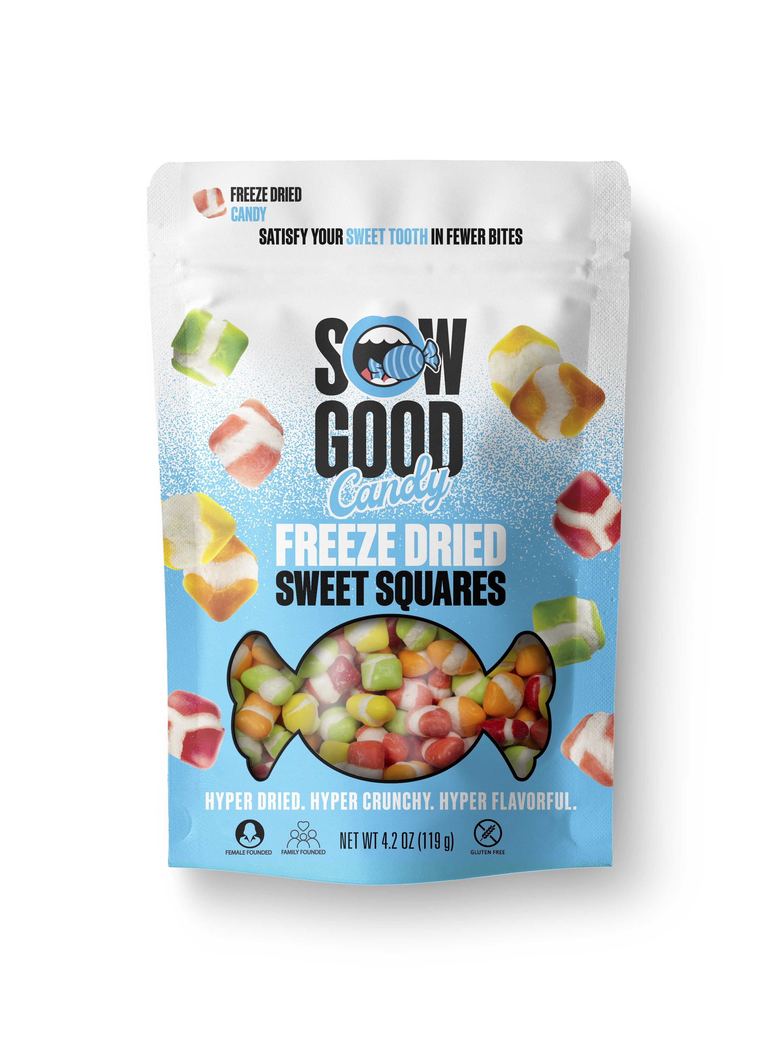Sweet Squares Freeze Dried Candy by Sow Good Candy - Crunchy, Flavor ...