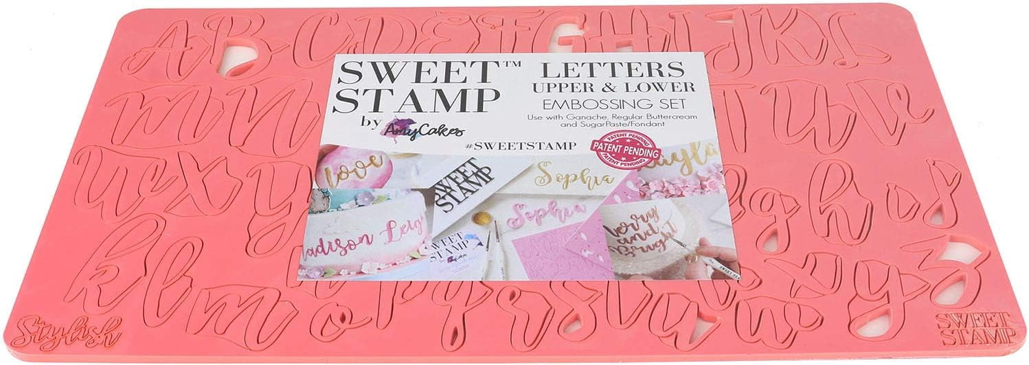 Sweet Stamp by AmyCakes Plastic Stylish Uppercase and Lowercase Letters ...