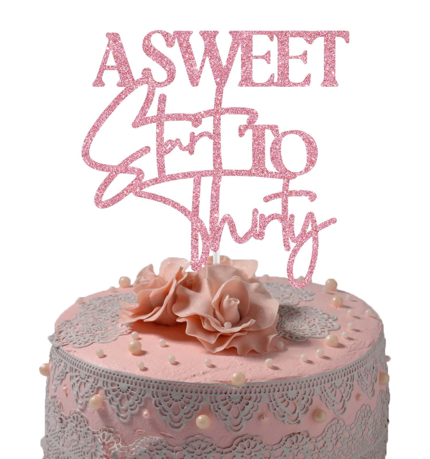 A Sweet Start TWE5 to Thirty Cake Topper, Hello Thirty Decor, Cheers to ...