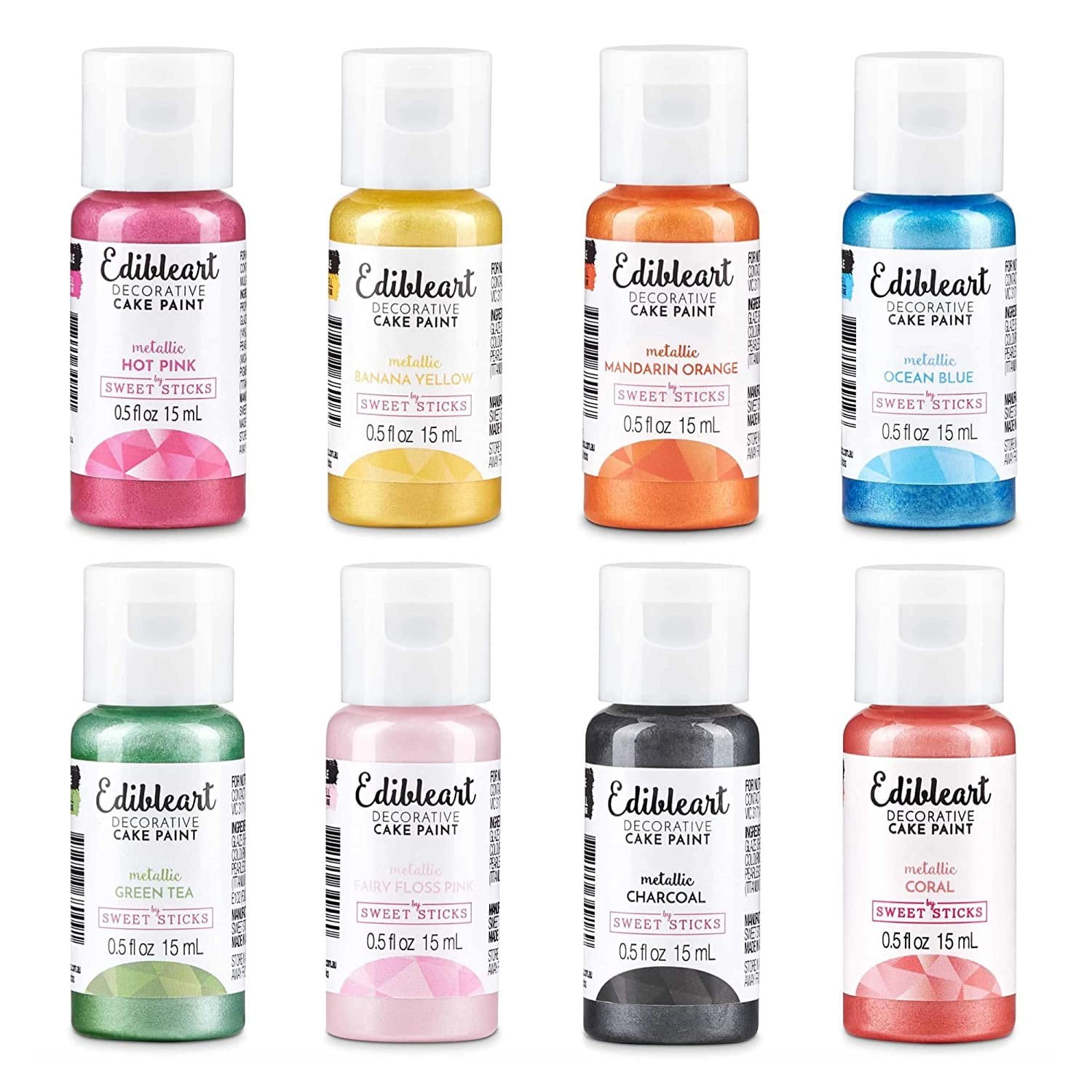 Sweet Sticks Edible Art Decorative Cake Paint 0.5 Ounce (15 Milliliters ...
