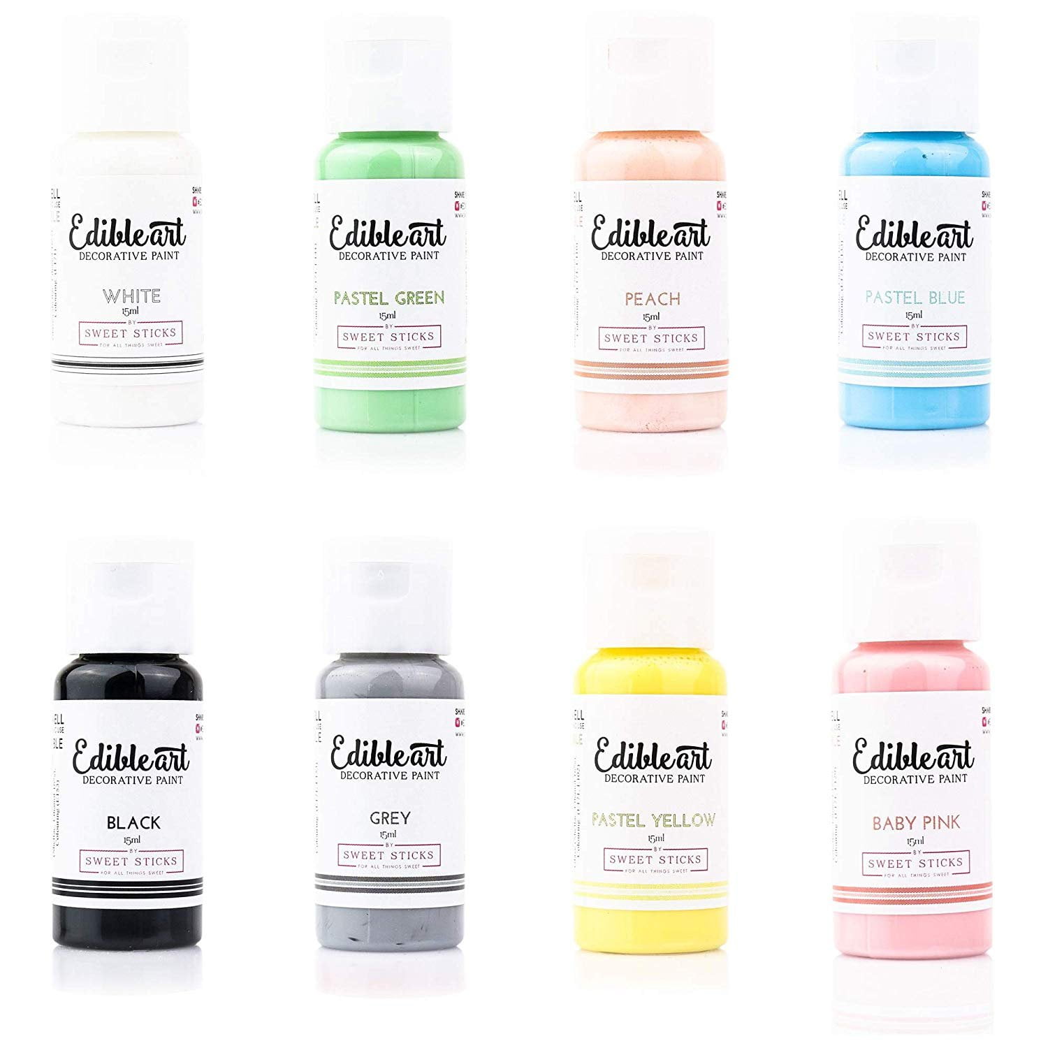Sweet Sticks Edible Art Decorative Cake Paint 0.5 Ounce 15 Milliliters ...