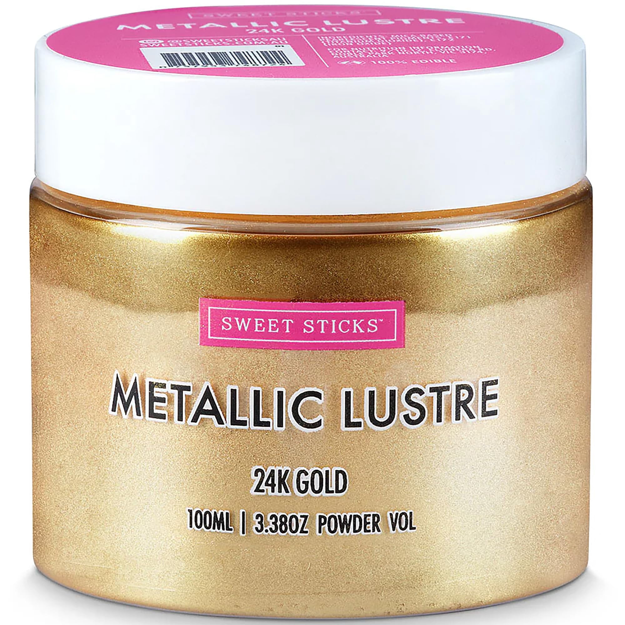 Sweet Sticks Metallic Luster Dust Color BSL1 Powder Food Color, 100ml ...