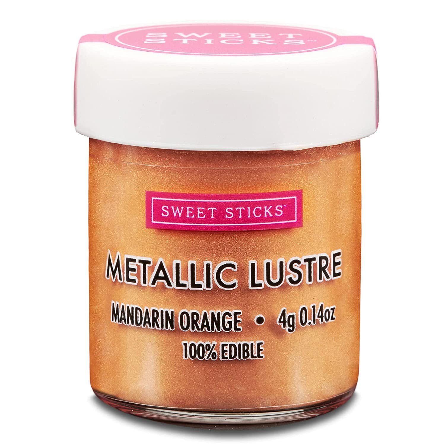 Sweet Sticks Metallic Luster Dust Color Powder, 4 Grams Mandarin Orange ...