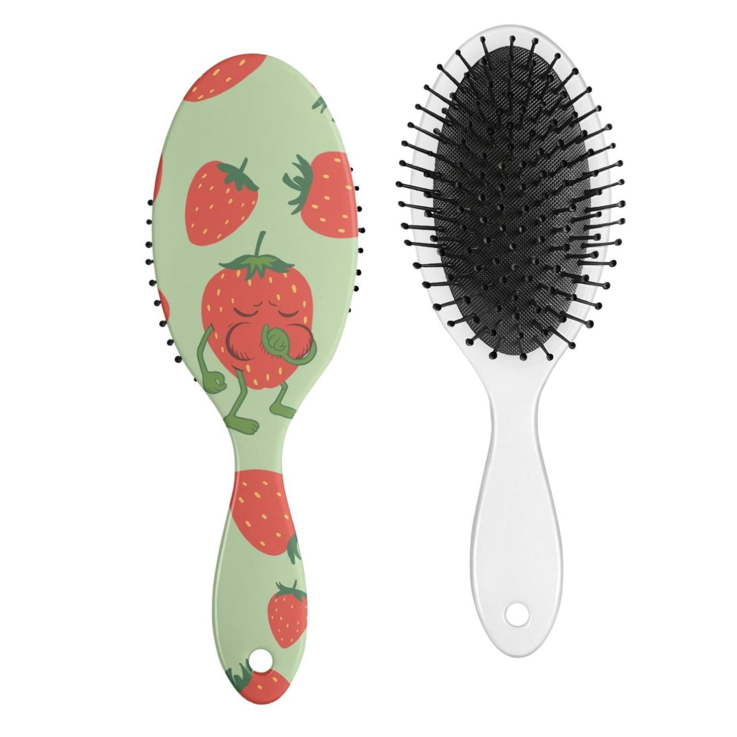 Sweet Strawberry Cake Brush - Anti-Static Bristles for Smooth & Tangle ...