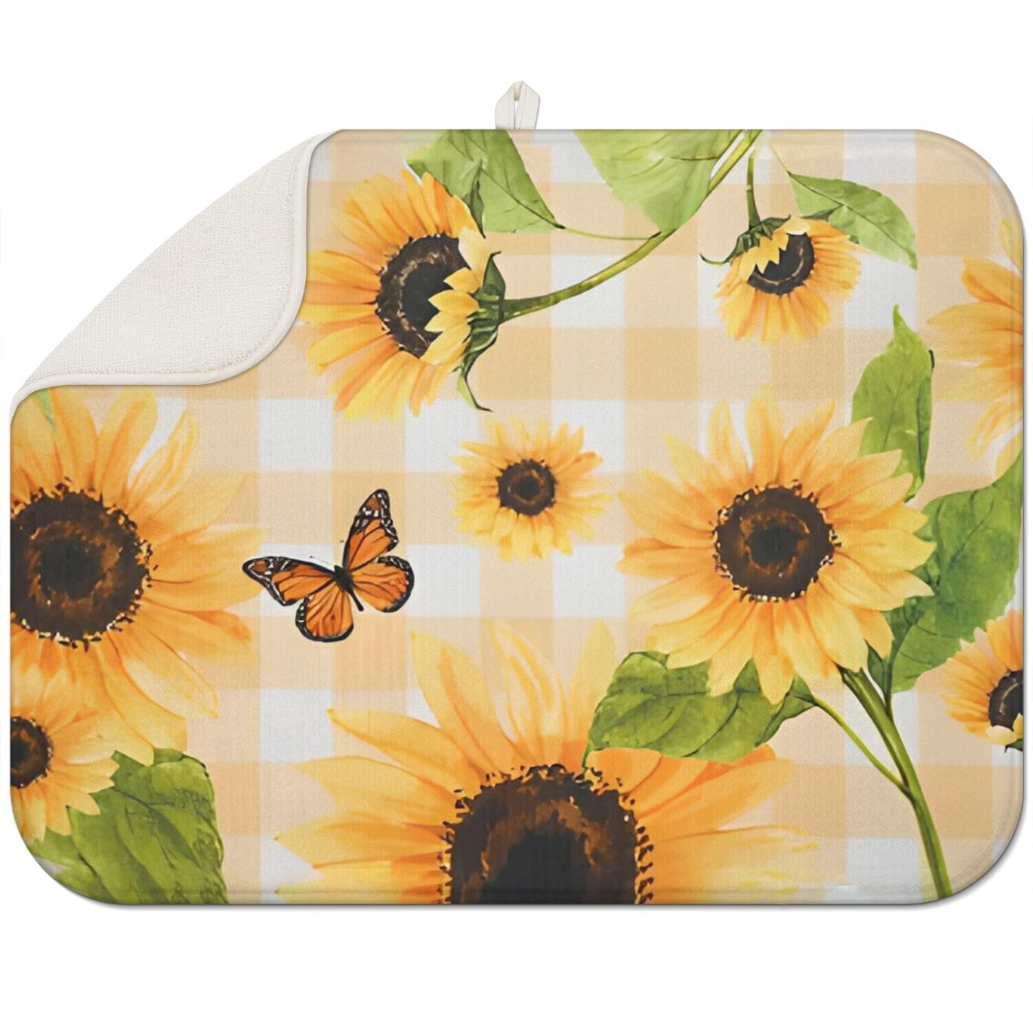 Sweet Strawberry Cake Print Kitchen Mat - Ultra Absorbent Drying Mat ...