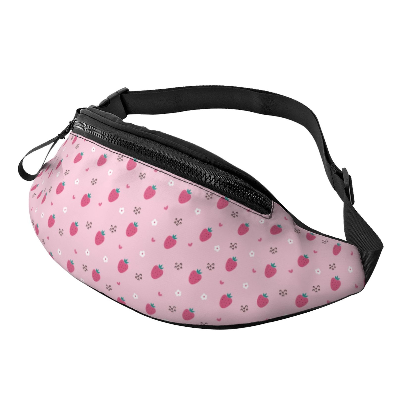 Sweet Strawberry Flower Lover Fanny Packs Waist Bag Crossbody Bags for ...