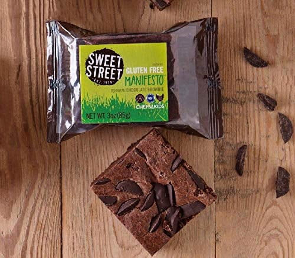 Sweet Gluten Free Chocolate Brownies, Honduran Dark Chocolate, 8 Count ...