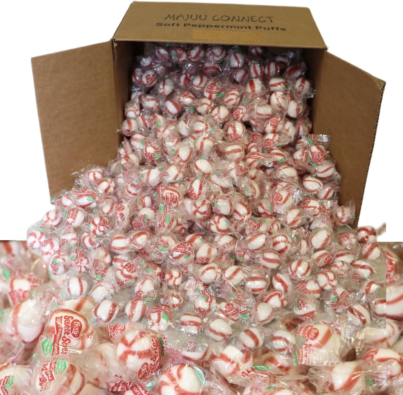 Sweet Stripes Soft Peppermint Candy - Away Mints -Individually Wrapped ...