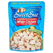 (6 pack) Great Value Premium White Chicken in Water, 2.6 oz Pouch ...