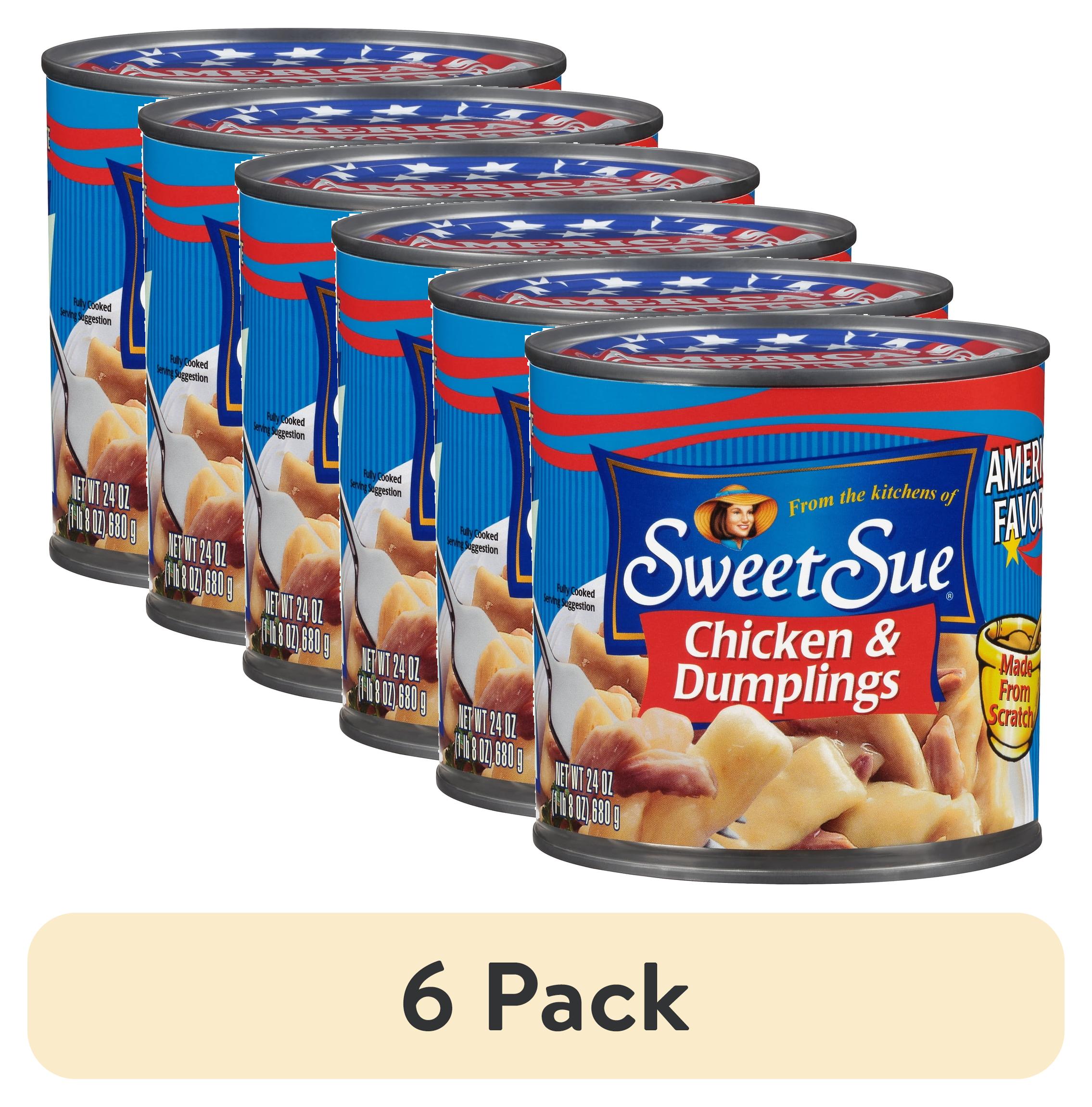 (6 pack) Sweet Sue Chicken & Dumplings, 24 oz can - Walmart.com