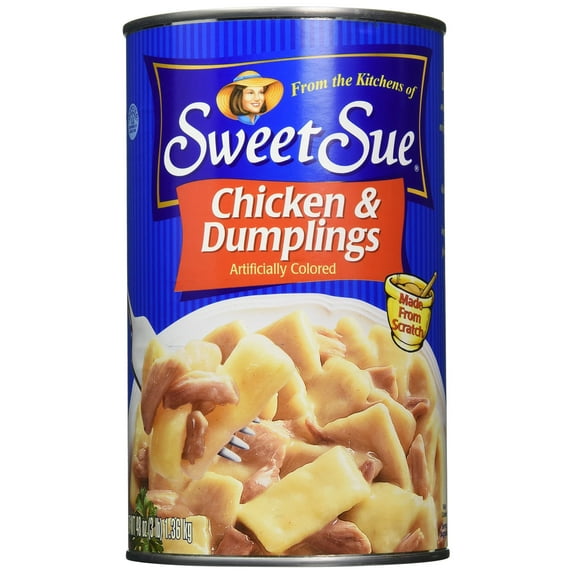Sweet Sue ChickenUMRT & Dumplings - Scratch Made Canned Chicken Dumplings, 14 Grams of Protein ...