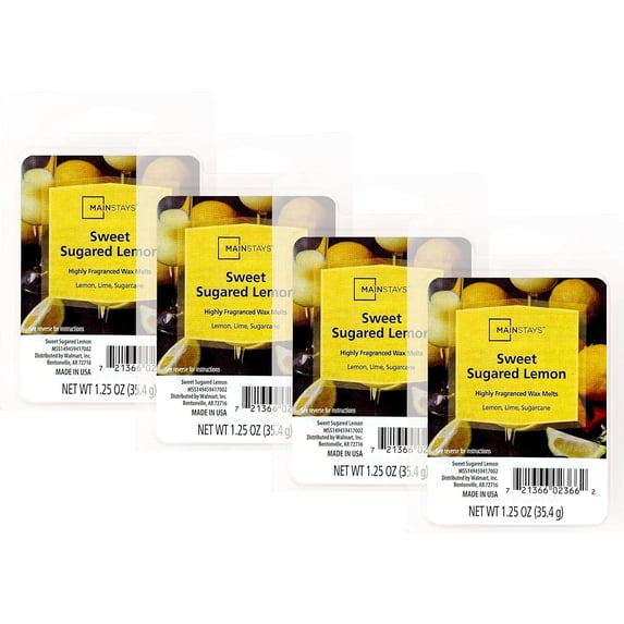 Sweet Sugared Lemon Wax Cubes 4-Pack - Walmart.com