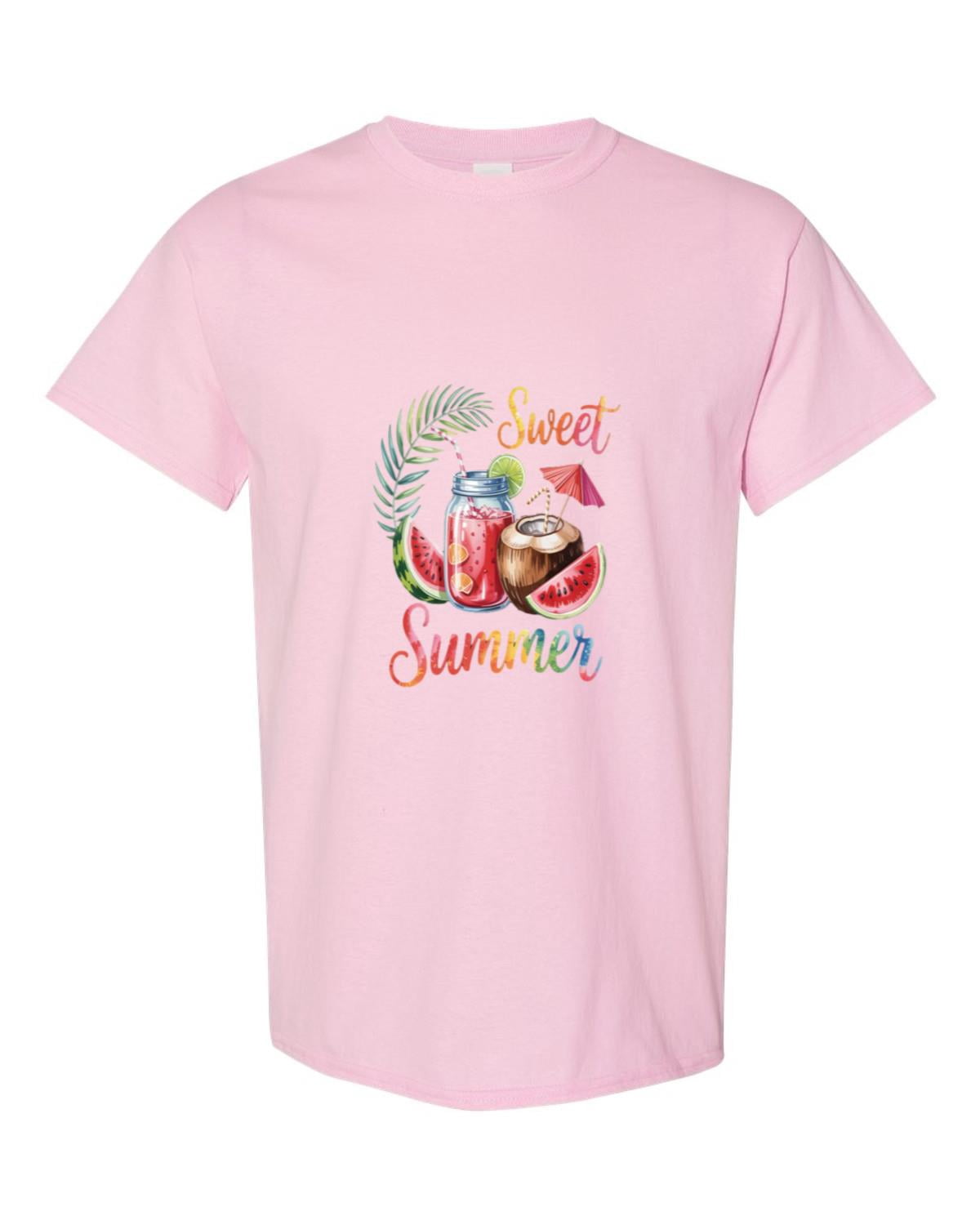 Sweet Summer Time Groovy Retro Sunshine Vacation Graphic T-Shirt, for ...