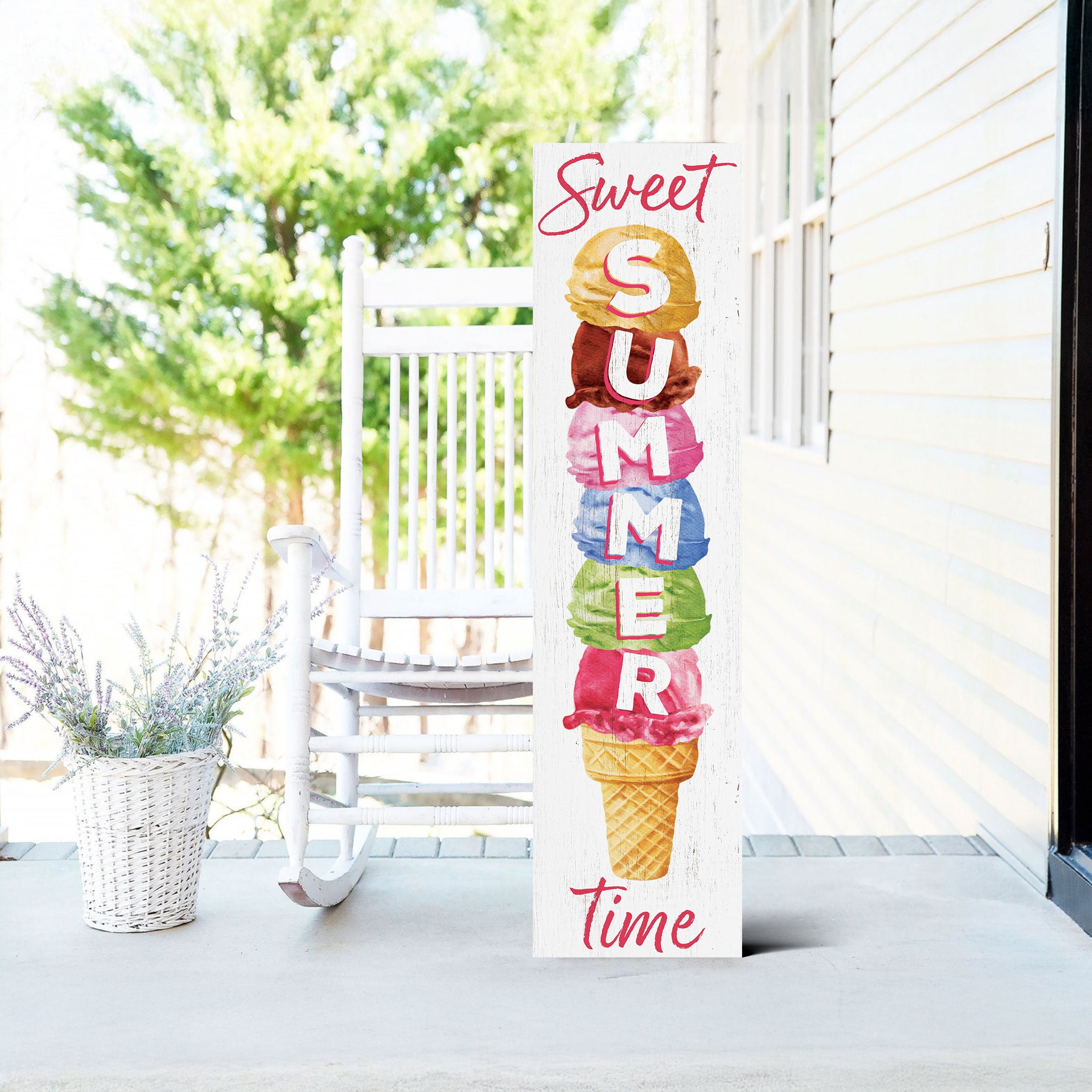 Sweet Summer Time Ice Cream Porch Sign | Multi Sizes | UV Print ...