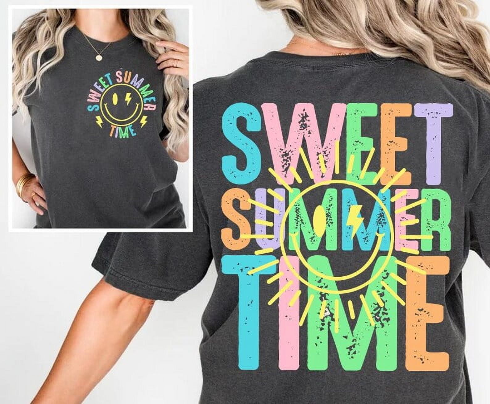 Sweet Summer Time Neon Shirt, Beach Life Shirt, Sunshine Shirt, Summer ...