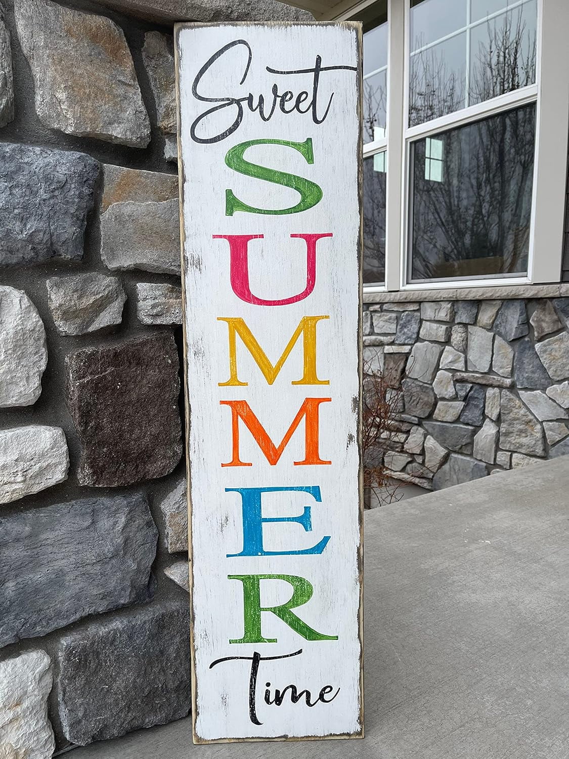 Sweet Summer Time Sign Hand Painted Wood Sign Summer Sign Front Door ...