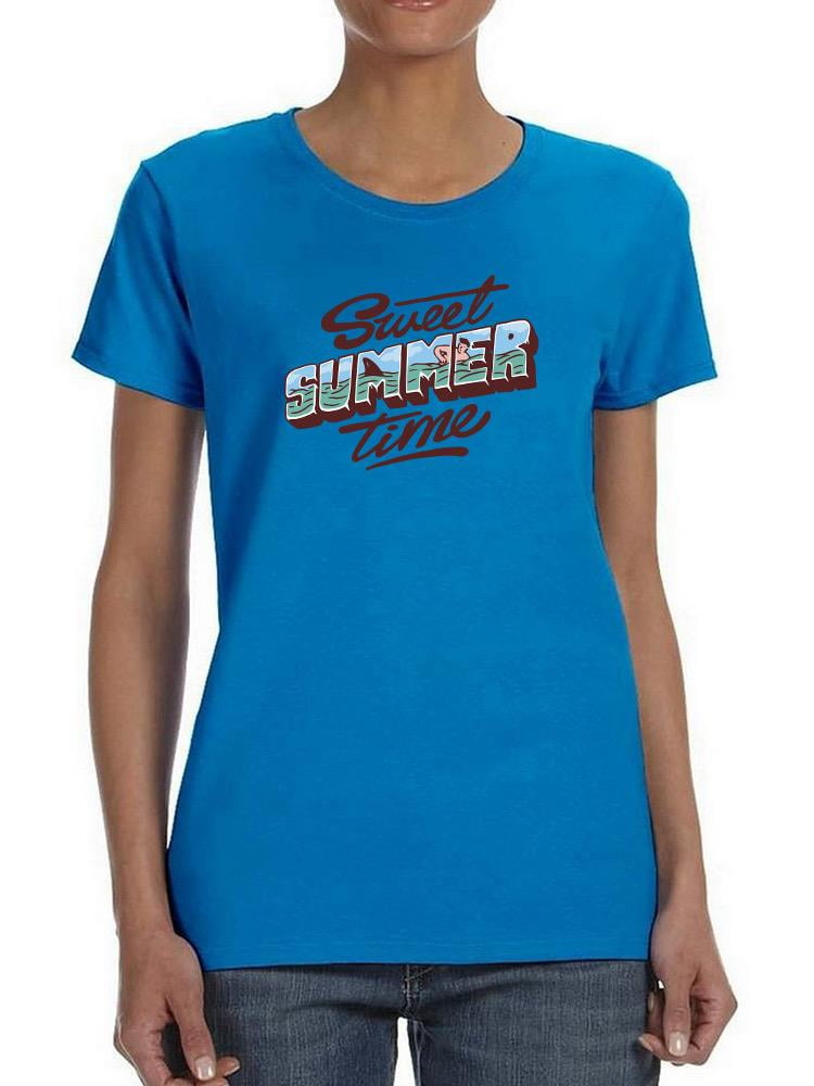 Sweet Summer Time T-Shirt Women -Smartprints Designs, Female Medium ...